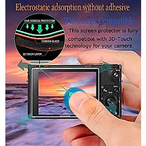 debous Screen Protector for Fujifilm X-S20 X100T X100F X-E2 X-E2S （not for X100V）, Anti-finger Optical Tempered Glass for Fuji XS20 X100T X100F XE2 XE2S Digital Camera (3 pack)