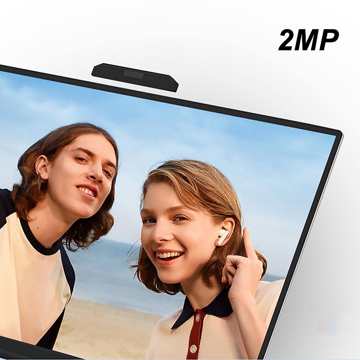 Jectse 15.6in Laptop, 2.4G 5G WiFi 16GB DDR4 RAM Quad Core 180 Degree Flip Notebook Computer with Backlit Keyboard, HD IPS Screen, 5000mA Battery for Windows 11 (16G+256G US Plug)