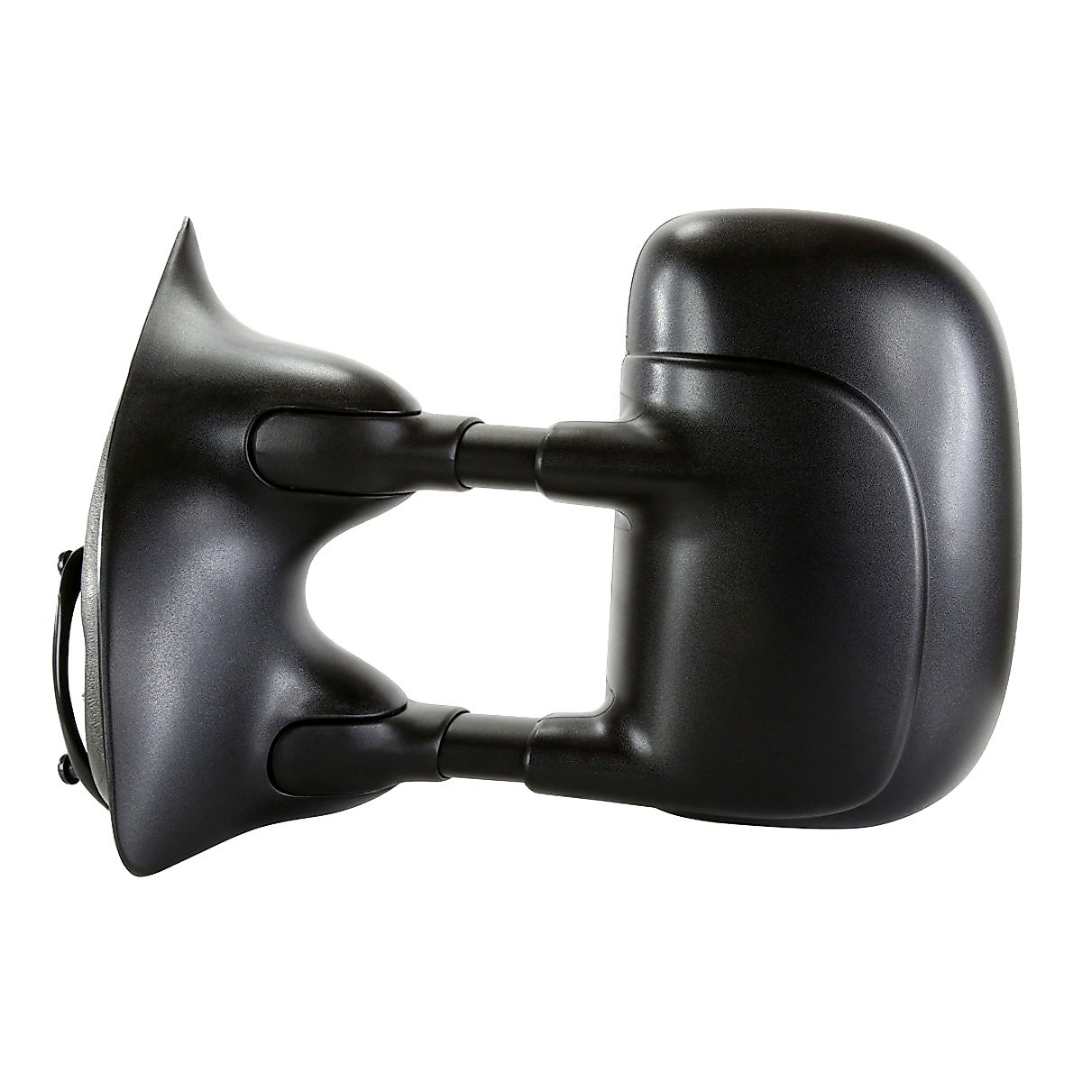 AutoShack Driver Towing Mirror Power Black Textured Non-Heated Manual Folding Replacement for 1999-2007 Ford F-250 Super Duty F-350 Super Duty 2000-2005 Excursion 5.4L 6.0L 6.8L 4WD RWD KAPFO1320227