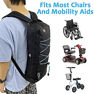 MUROCEA Oxygen Tank Backpack - Portable Cylinder Holder Bag Fits A, B, C, D, M2, ML6, M7 O2 Tank Carrier Pouch Accessories, 600D Oxford (21" Lx9 W)