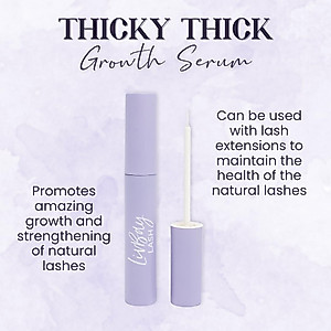 LivBay Thicky Thick Growth Serum - Eyelash Enhancing Serum for Fuller Longer and Thicker Lashes