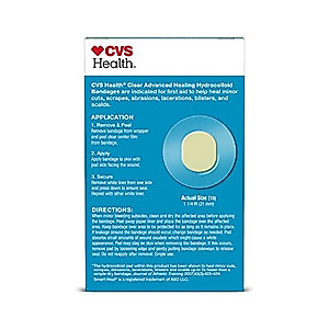 CVS Health Clear Advanced Healing Hydrocolloid Spot Bandages, 15 CT