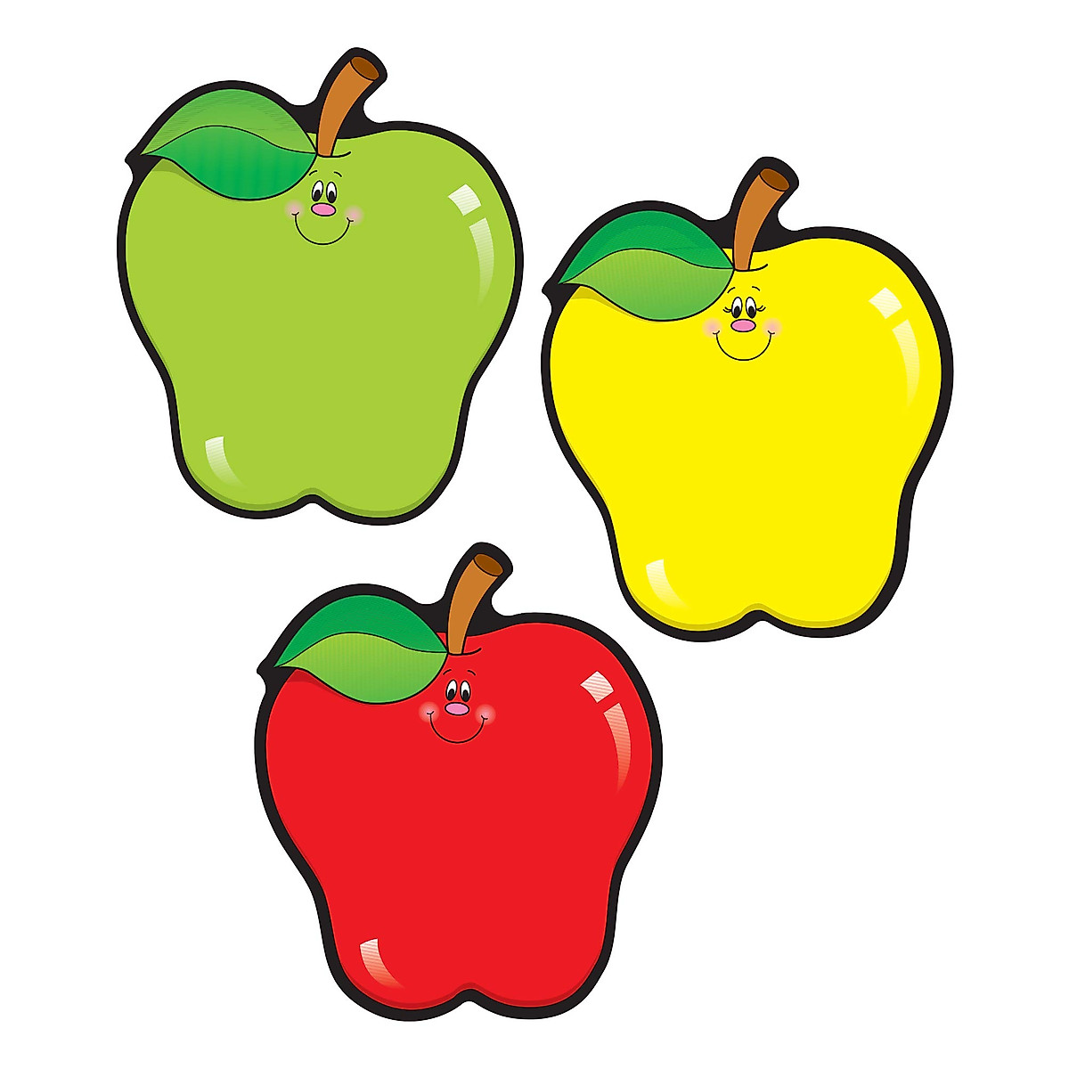 Carson Dellosa Fall Apples Cutouts, 36 Apple Cutouts for Bulletin Board and Classroom Décor, Seasonal Classroom Cut-outs, Fall Cutouts for Classroom Bulletin Board Decorations and Fall Décor