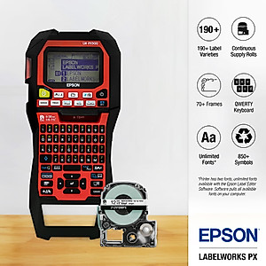 LABELWORKS Epson LW-PX900 Industrial Label Maker - Portable Handheld Label Printer Compatible with All Epson PX Tape Types