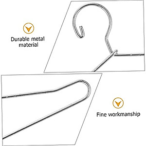 NOLITOY 50 pcs Mini Hanger Toddler Colorful Earrings Baby Metal Clothes Hanger Miniature Coat Hanger Wardrobe Hanger Mini House Supplies Doll Clothing Rack Playhouse Hanger Stand Frame