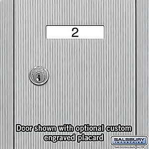 Salsbury Industries 3504ARU Recessed Mounted Vertical Mailbox with 4 Doors and USPS Access, Aluminum