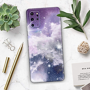 DesignSkinz Sparkly Space Protective Vinyl Decal Wrap Skin Cover Compatible with The Samsung Galaxy S20 (Screen Trim & Back Glass Skin)