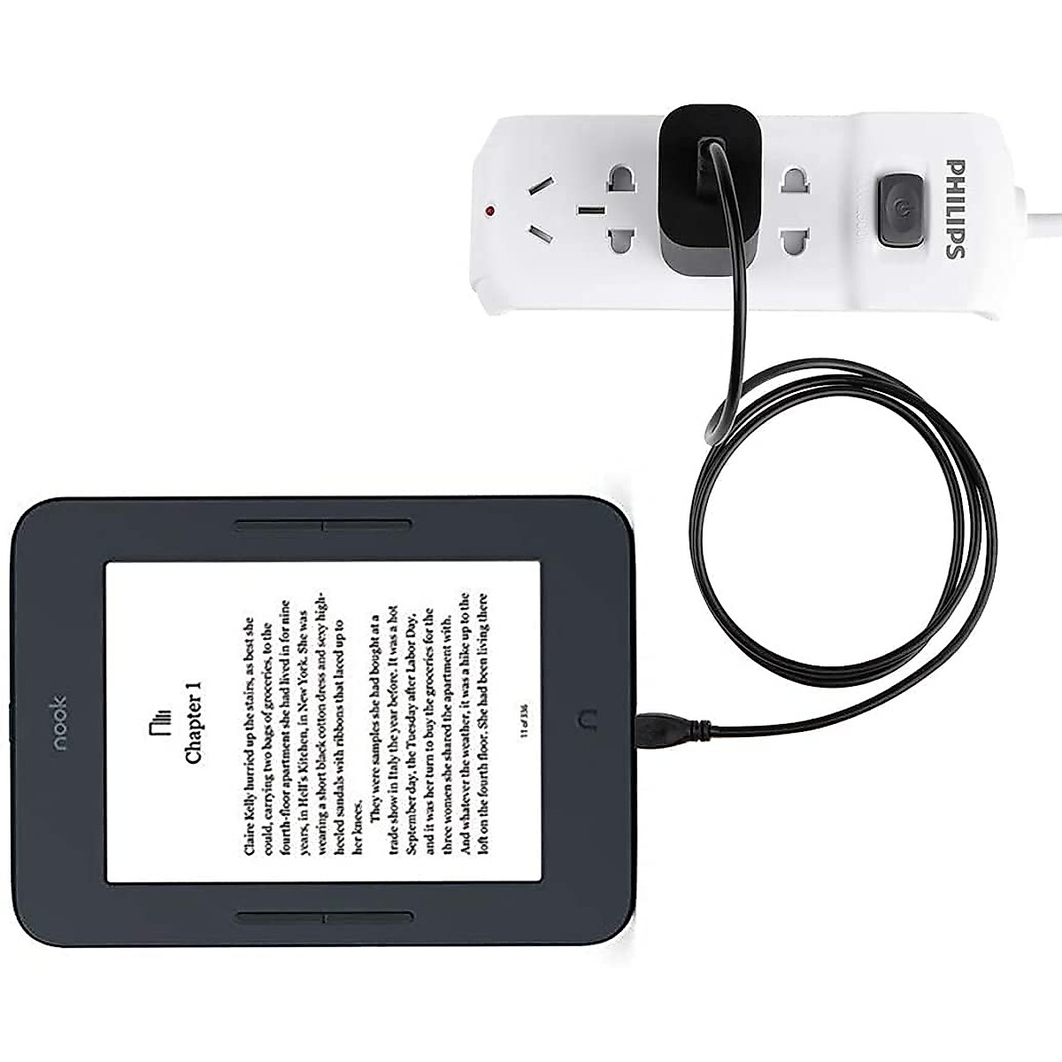 Smays Barnes & Noble Nook Tablet Charger Cable: USB Charging and Data Sync for Nook HD, HD+, Color, and Glowlight Models