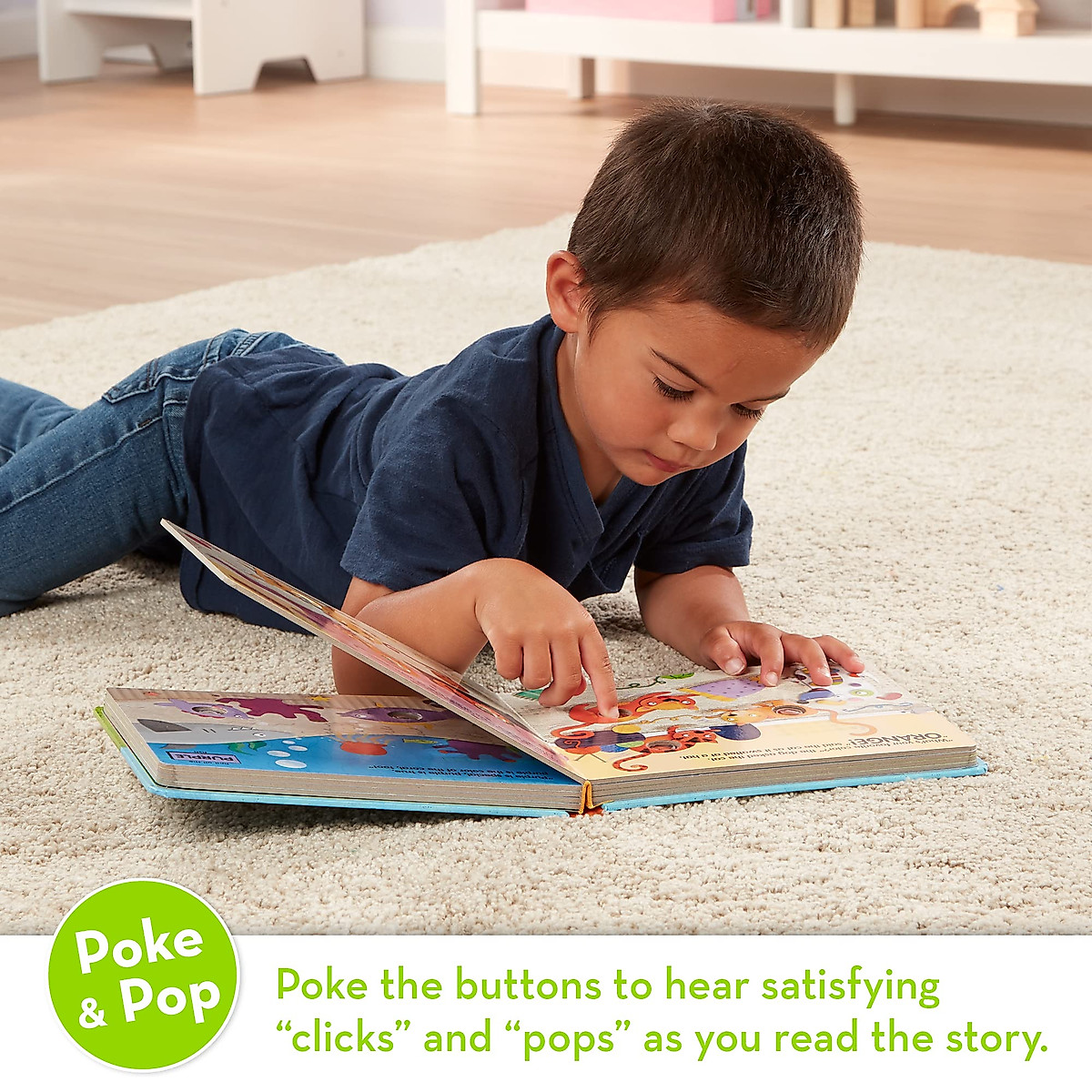 Melissa & Doug Children's Book - Poke-a-Dot: What’s Your Favorite Color (Board Book with Buttons to Pop) - Poke A Dot /Push Pop Book For Toddlers And Kids Ages 3+