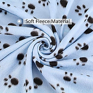 Comsmart Warm Paw Print Blanket/Bed Cover for Dogs and Cats, 6 Pack of 24x28 Inches