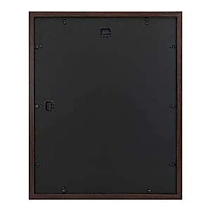 Golden State Art, 16x20 Picture Frame with Mat for 11x14 - High Definition Glass Wall Mounting Horizontal Vertical Display (Brown, 1 Pack)
