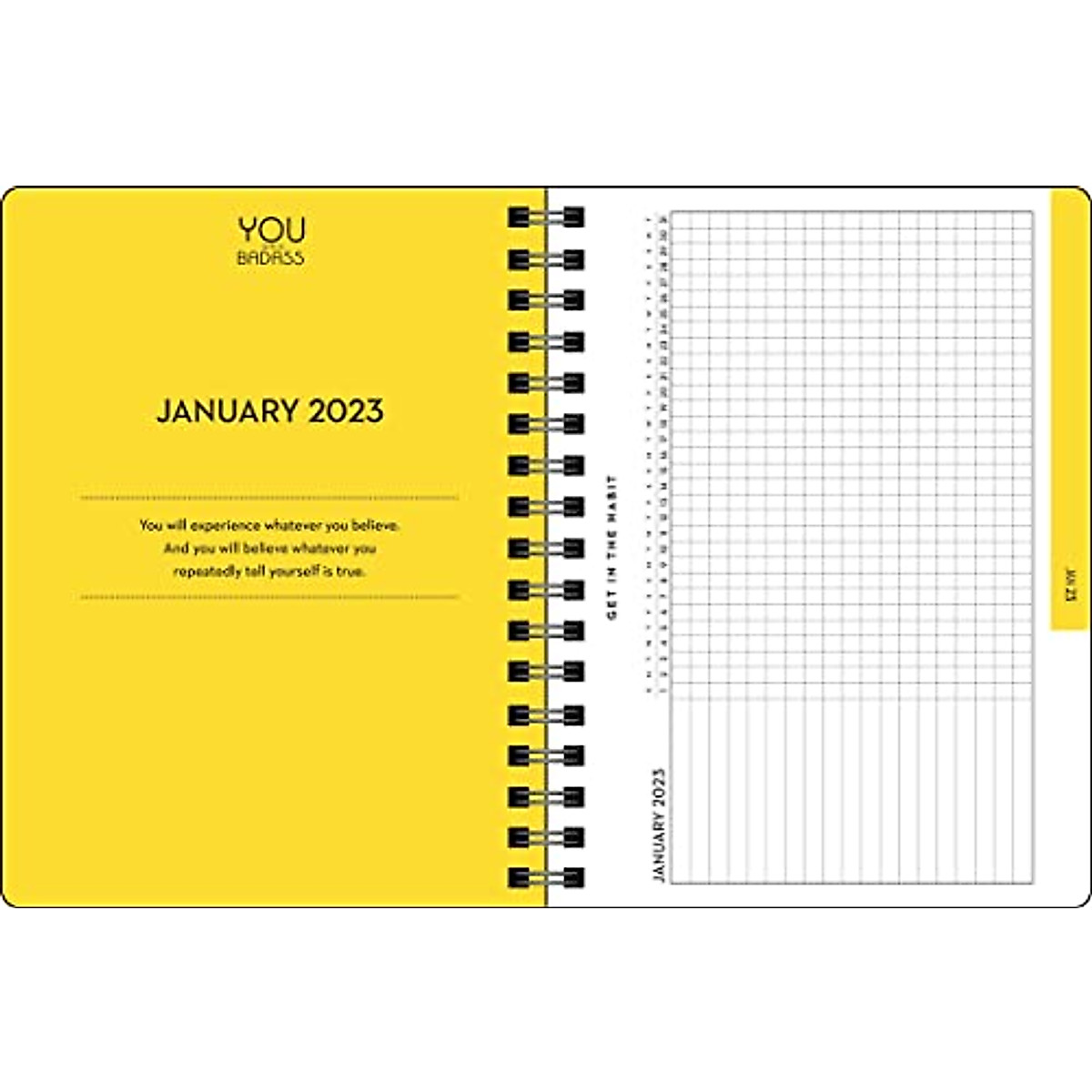 You Are a Badass Deluxe Organizer 17-Month 2022-2023 Monthly/Weekly Planner Cale