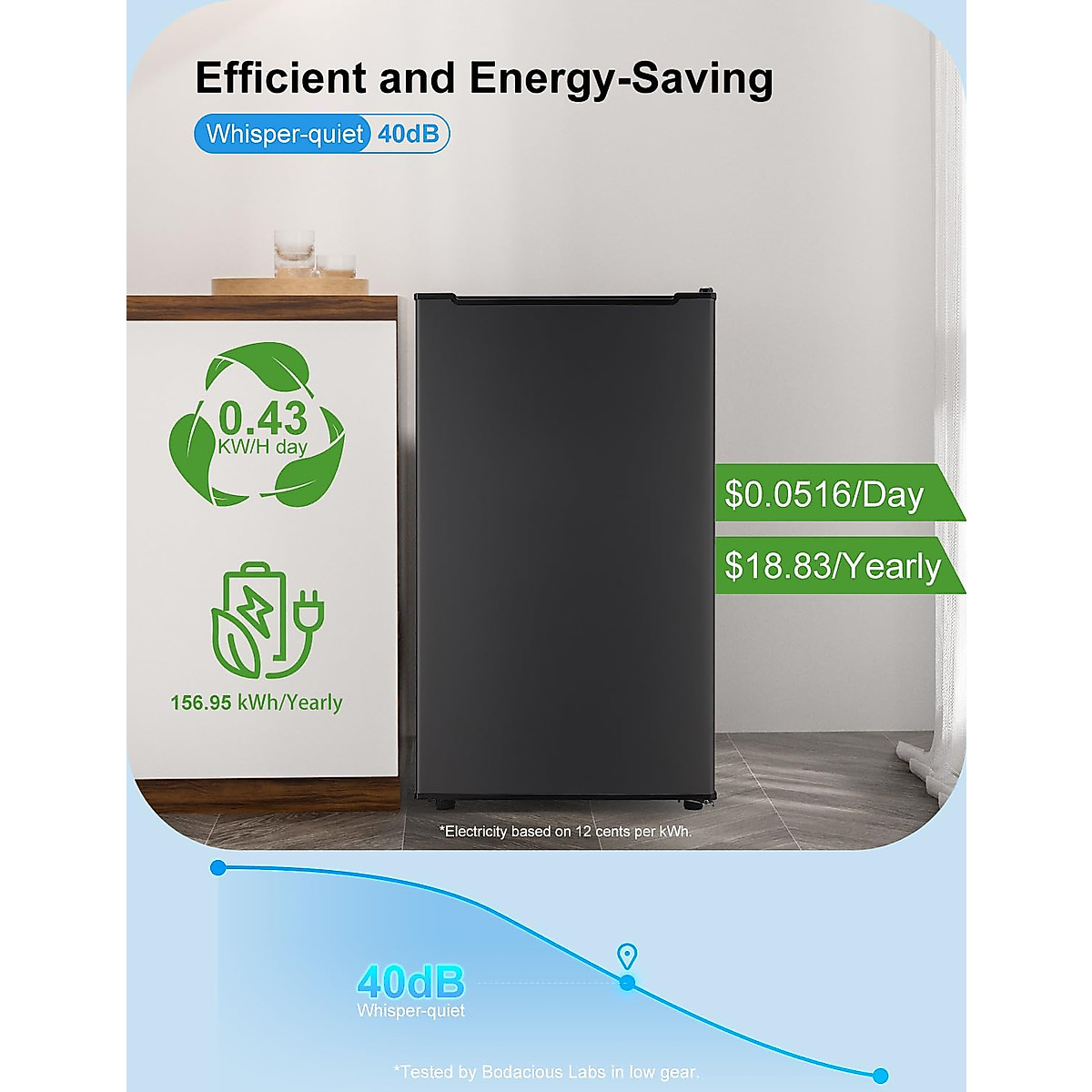 Upright Freezer, 3.2 Cu Ft Mini Small Deep Freezer for 1-2 People, Portable Compact Freezer with 3 Plastic Baffles, 4D Cooling & 40dB Ultra-Quiet, Fast Freeze (-13°F) - Black