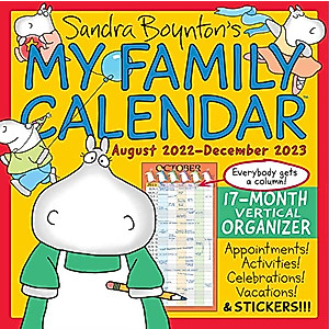 Sandra Boynton's My Family Calendar 17-Month 2022-2023 Family Wall Calendar