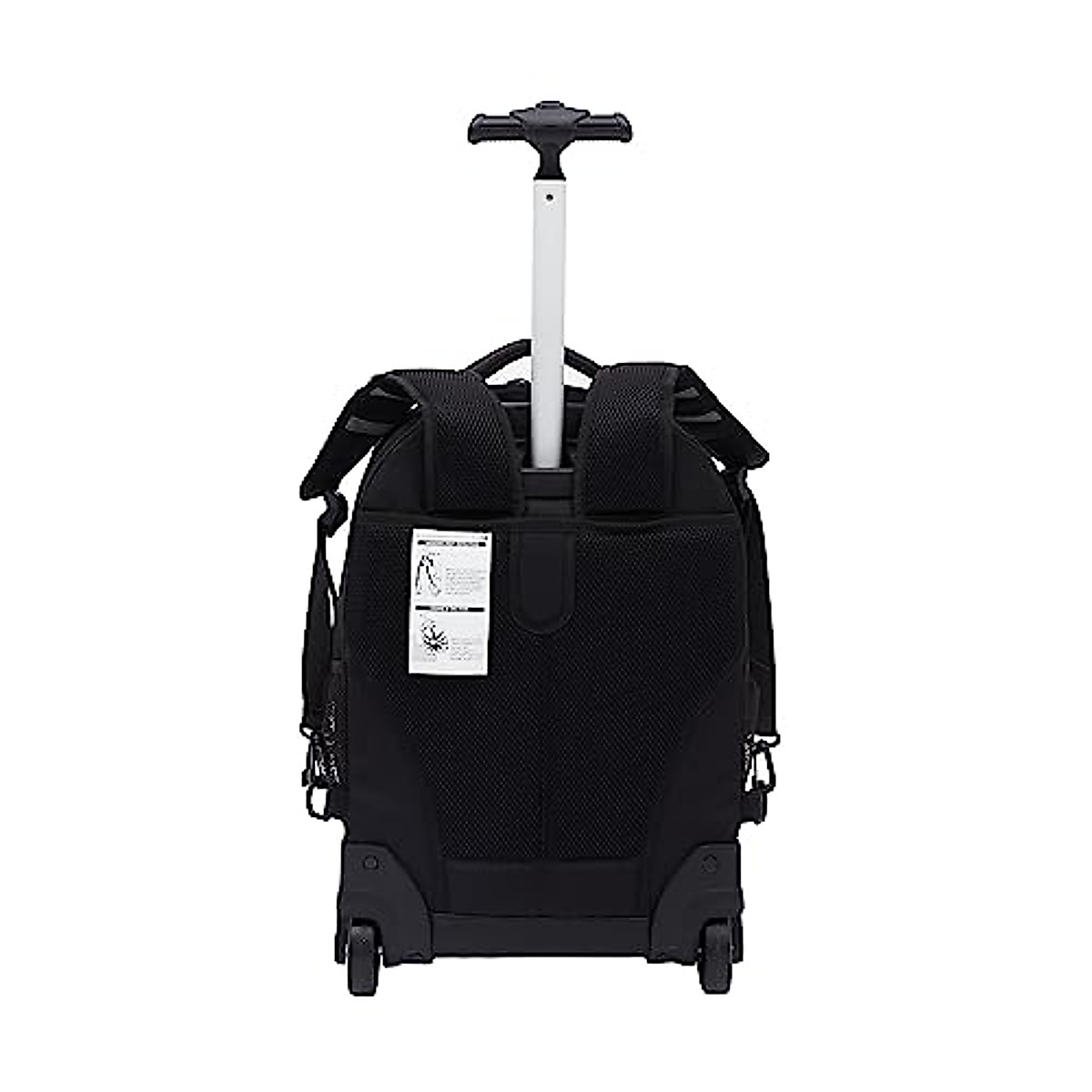 Travelers Club Rolling Backpack, Black, 18-Inch