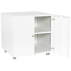 Ayoiow Living Room Shelf Cabinet Metal Cabinet White Style 1 Cabinet for Living Room