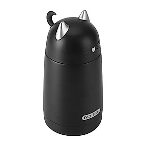 Fdit 330ML Cute Cat Bottle Vacuum Insulated Stainless Steel Thermal Coffee Travel Mug Reusable Thermal Cup Kids Water Bottle Keeps Drinks Hot or Cold for Hours(2#)
