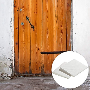 Zonon 8 Pieces Self-Adhesive Door Corner Seals Weather Stripping Draft Stopper Door Frame Seal Corner Foam for Weather Protection Isolation of Noise (White)