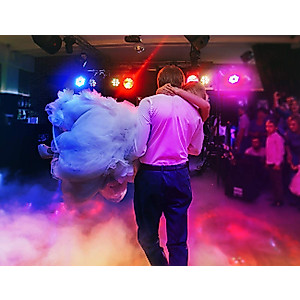 2 Pack Stage Lights 36 LED DJ Lights RGB Par Lights Uplights Stage Lighting Remote & DMX Controlled Party Lights for Wedding Christmas Birthday Disco Music Show