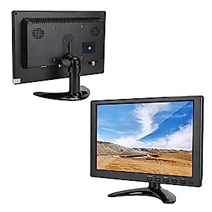 Heayzoki 10.1In Hd Pc Monitor, 1280X800 16:10 Gaming Monitor, Monitor Support/Vga/Input, LCD Screen Monitor, for/ / 360 /, Home Office Accessories