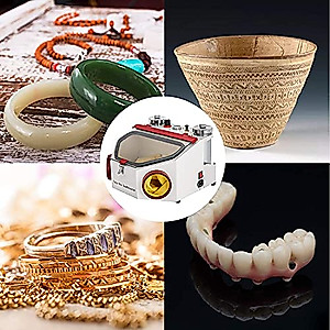 EustomA Twin Double Pen Fine Sandblaster Lab Equipment 50W Sand Blaster Unit with LED Lamp（Metal Bottles）