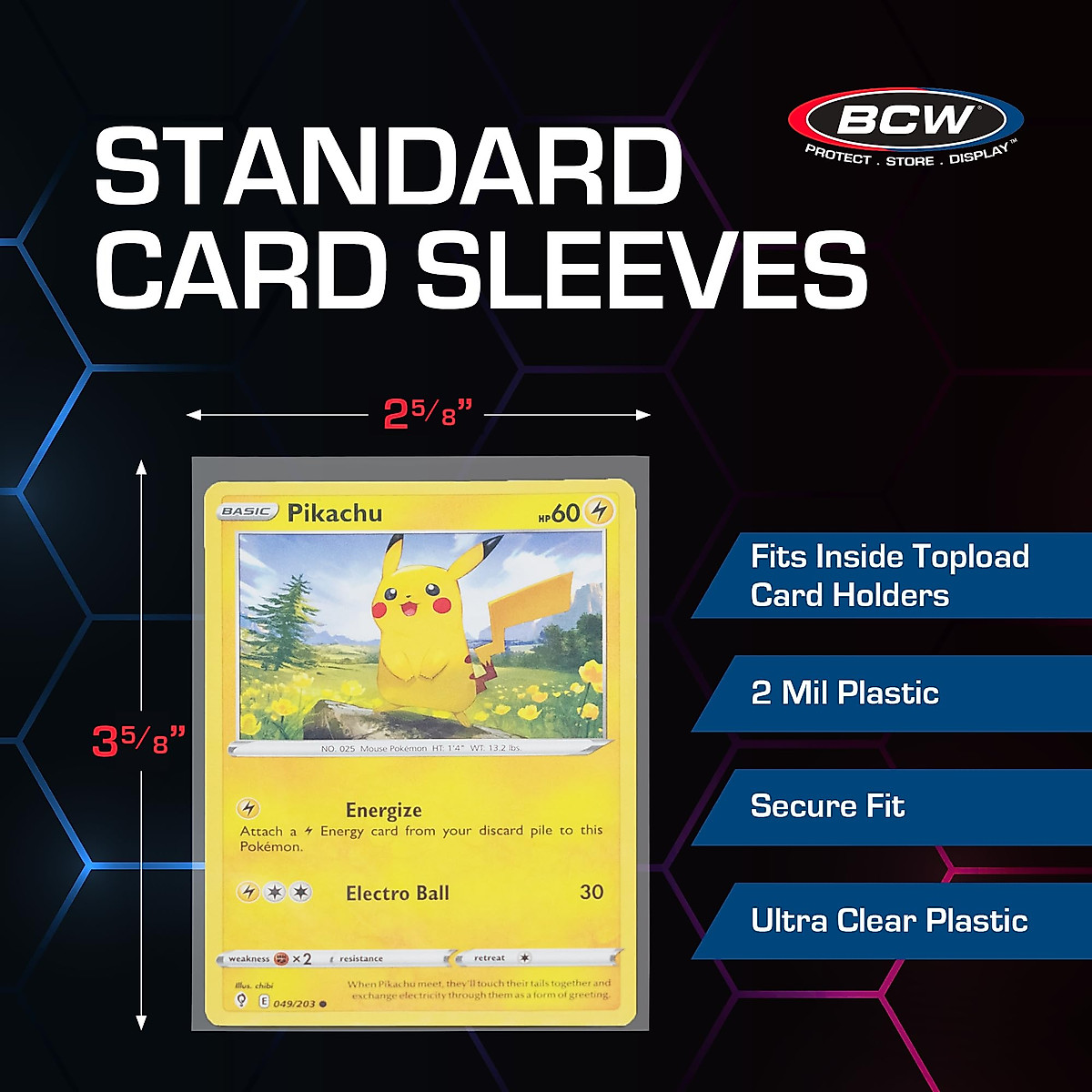 BCW 100 Top Loaders + Penny Sleeves | 100 Each: Trading Card Sleeves & Toploaders for Cards | for Your TCG, Pokemon, MTG Cards, Ultra Clear Baseball Card Protectors. for Pro Collectors and Hobbyists