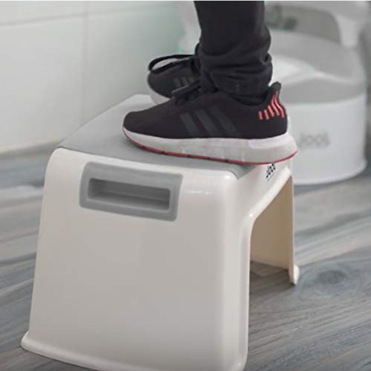 Child Step Stool for Boys & Girls, Toilet Training Step Stool for Kids - Jool Baby (Grey)