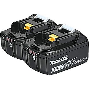 Makita BL1830B-2 18V LXT 3 Ah Lithium-Ion Battery (2-Pack)