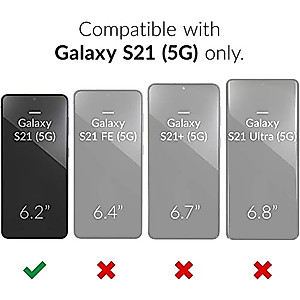 Oneagle for Samsung Galaxy S21 Case 5G, [4 in 1 ] Samsung S21 5G Case with [9H Glass Screen Protector+ Lens Protector] [ 360 Ring Stand] [12Ft Military Dropproof] Shockproof Case for Galaxy S21 5G