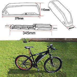 Co-Well Ebike Battery 52V 48V 36V, 13AH 15AH 17.5Ah Hailong Lithium Ion Electric Bicycle Battery for 1500W 1200W 1000W Bike Motor, 30A/40A BMS Protection Board (Canada Warehouse)