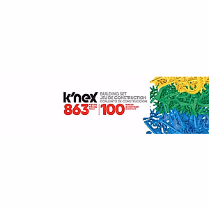 K’NEX Imagine: 100 Model Building Set – 863 Pieces, STEM Learning Creative Construction Model for Ages 7-10, Interlocking Engineering Toy for Boys & Girls, Adults - Amazon Exclusive