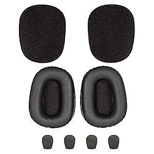 BlueParrot B450-XT Cushion Kit - Includes Foam and Leatherette Replacement Ear Cushions, Four Foam Windscreens (for B450-XT only - 1st Gen Prior to May 2020) VXI-204019-B