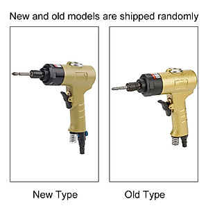 1/4" Pneumatic Screw Guns Pistol Grip Reversible Air Screwdriver 5000rpm Industrial Screw Driver Tool