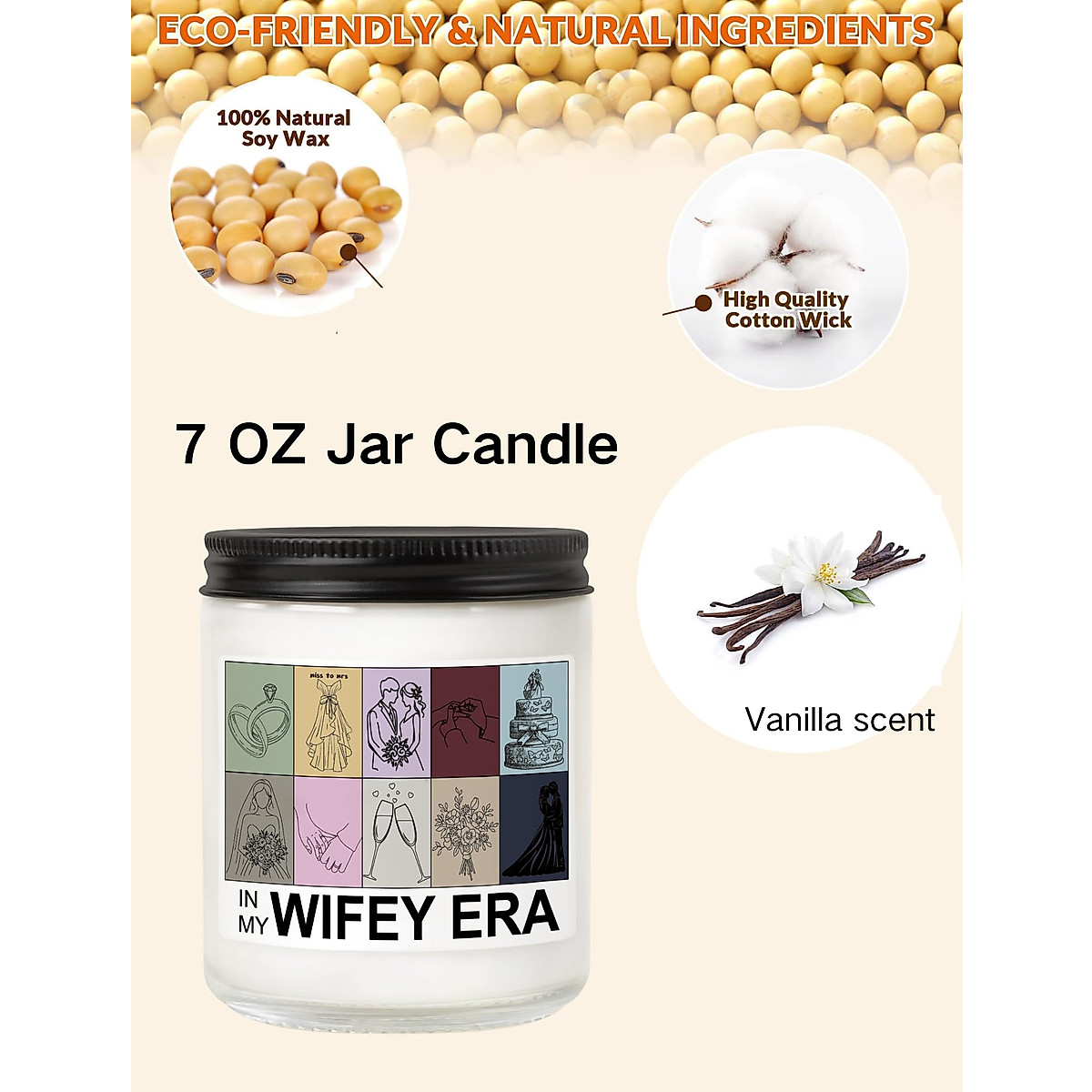 Funny Wedding Gifts Candle, Bridal Shower Gifts, Bride to Be Gifts, Wedding Gifts for Bride, Bachelorette Gifts for Bride, Vanilla Scented Candle