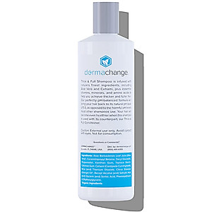 Hair Growth Shampoo for Thining and Hair Loss - Sulfate Free for Men and Women - Shinier, Volumizing and Thickening Shampoo for Color Treated Hair with Aloe Vera (16oz)