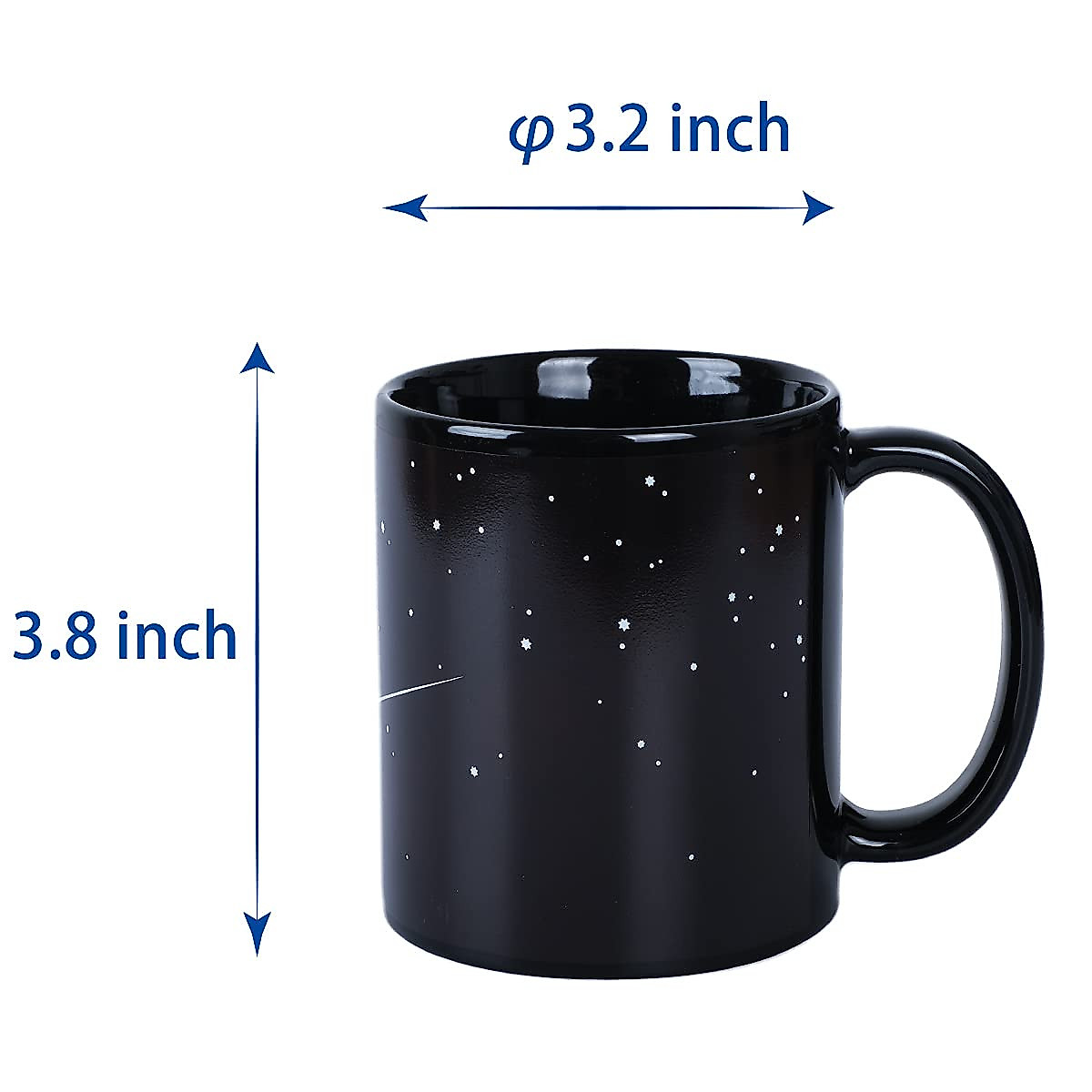 Kmiles Heat Changing Solar System Ceramic Mug Colour Changing Mug Magical Coffee Mug Tea Cup 12 Ounce - Novelty for Xmas Funny Gifts
