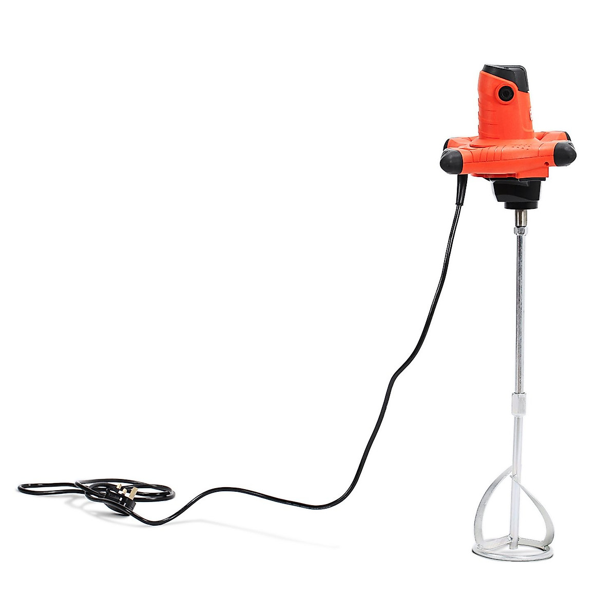 Electric Cement Concrete Mixer - Mixer Machine for Concrete Mortar Drywall Mud Cement Grout Thinset - Adjustable 6 Speed Power - 5" Mixing Paddle - Handheld & Portable - 1800W Motor