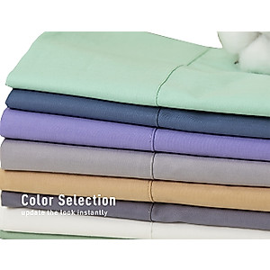 Sunflower Queen Pillowcases Set of 2, 100% Cotton Queen Pillow Cases 2, 20×30 inches Bright White, Soft and Breathable