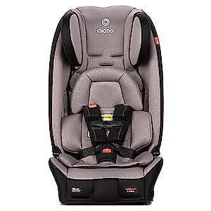 Diono Radian 3RXT Special Edition Slim Fit 3 Across All-in-One Convertible Car Seat, Rear-Facing, Forward-Facing & High-Back Booster, Gray Oyster