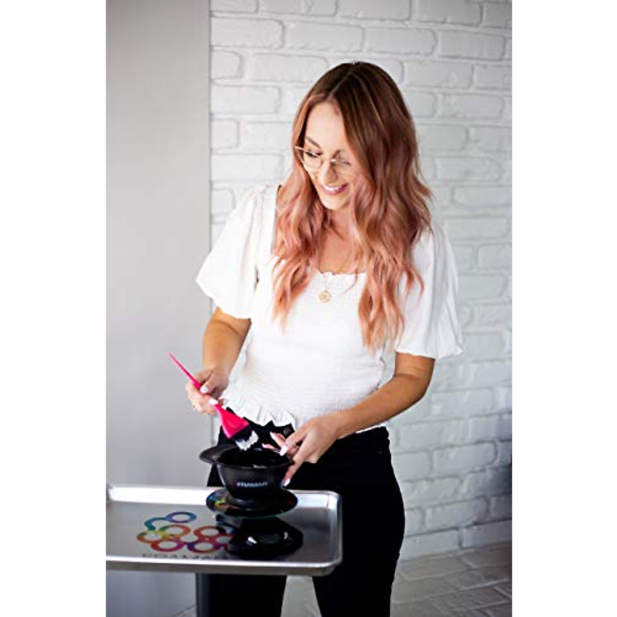 Framar Digital Scale, Hair Color Scale, Kitchen Scale, Food Scale, Gram Scale - Elegant Black