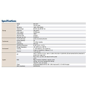 (DMC Taiwan) 19 inches SXGA 350 cd/m2 LED Panel Mount Monitor