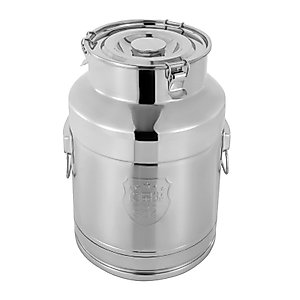 28 Liter Milk Can 304 Stainless Steel Milk Bucket 7.4 Gallon Wine Pail Bucket Heavy Duty Milk Can Tote Jug with Sealed Lid for Milk and Wine Liquid Storage