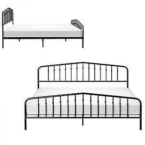 K/A Metal Smart Base Bed Frame/Platform Bed Frame/No Box Spring Needed/Sturdy Steel Frame/Underbed Storage, Queen,Full Size Platform Bed Frame,keesta Bed Frame,Full Bed Frame (Black)