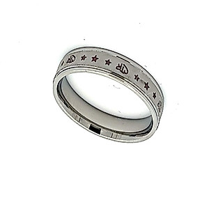 J126 Size 7 Choose The Right Stainless Steel Ring Mormon One Moment In Time LDS CTR