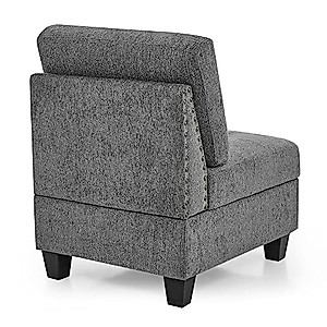 Free Combination Sectional Sofa Oversized Reversible Modular Couch U Shaped Corner Sofá Upholstered Deap Seat Sleeper Couches Bed with Storage for Living Room Spacious Space,4 Single Chairs,2 Corners