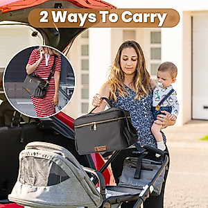 Kadamii EliteMom Breast Pump Tote Bag - Compatible with Spectra S1 S2 Gold, Medela, and More, Stylish and Functional for Busy Moms, with Built-in Cooler (Patent Pending)