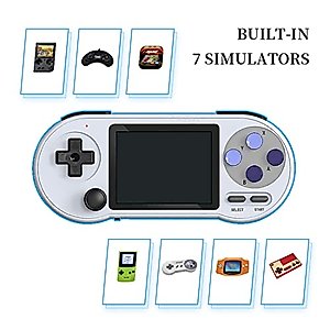 Data Frog SF2000 Handheld Arcade Game Console for Kids Adults, 3-inch IPS Screen Retro Video Gaming Console, Dual-core CPU Dual-Player Mode Video Game Console