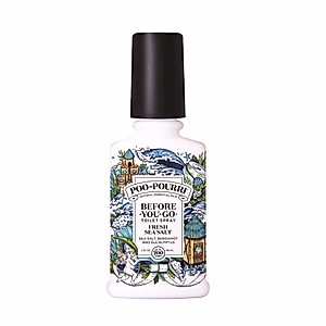 Poo-Pourri Before-You-Go Toilet Spray, Fresh Sea Salt, 4 Fl Oz - Sea Salt, Bergamot and Eucalyptus