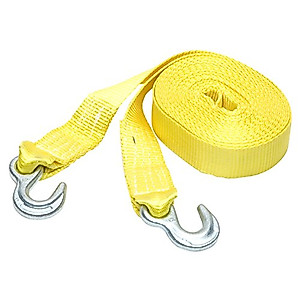SmartStraps Tow Strap - 20ft YW Tow Strap w Hooks 1pk 10,000lb