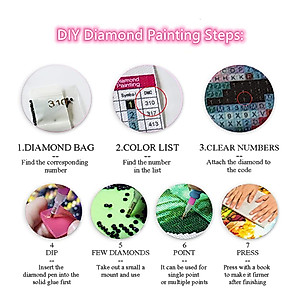 LXTONG Angel Baby Diamond Art Kit 5D Full Round Drill Diamond Art Winged Baby DIY Paint by Numbers Baby Crystal Rhinestones Diamond Painting for Beginner Adults Living Room Decor (16X12 inches)